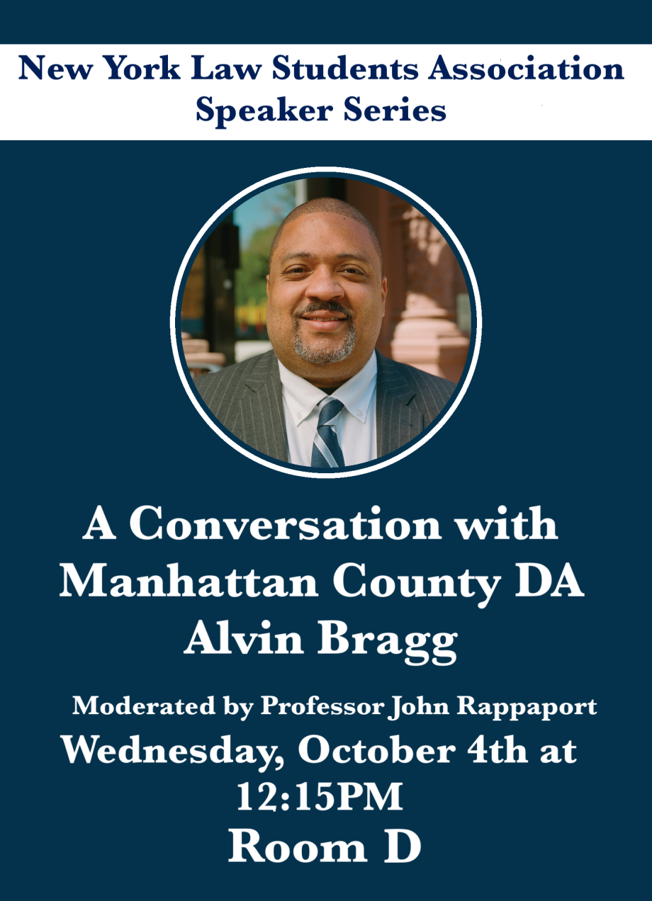 NYLSA Presents: A Conversation with Alvin Bragg | University of Chicago Law School